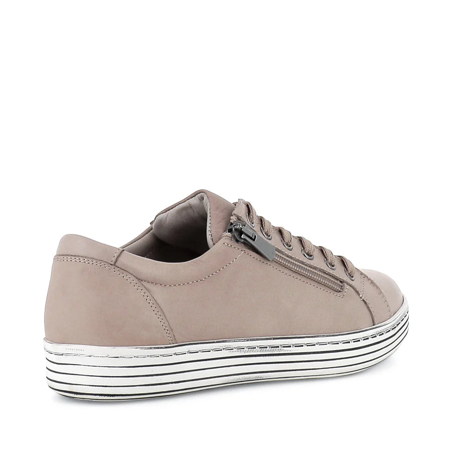 Cabello Unity Dark Stone Side Zip & Lace Up Sneakers – Bayside Shoe ...