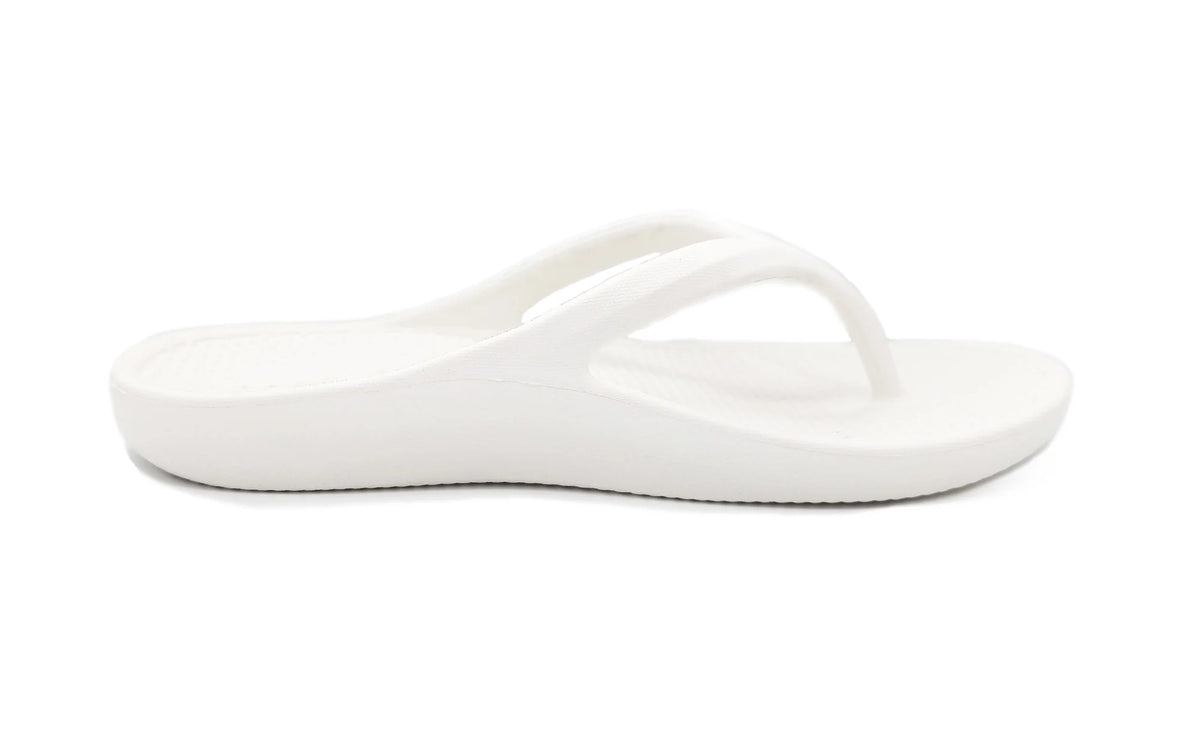 Archline Rebound Orthotic Thongs White – Bayside Shoe Warehouse