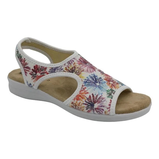 Euroflex Tuscany White Floral – Bayside Shoe Warehouse