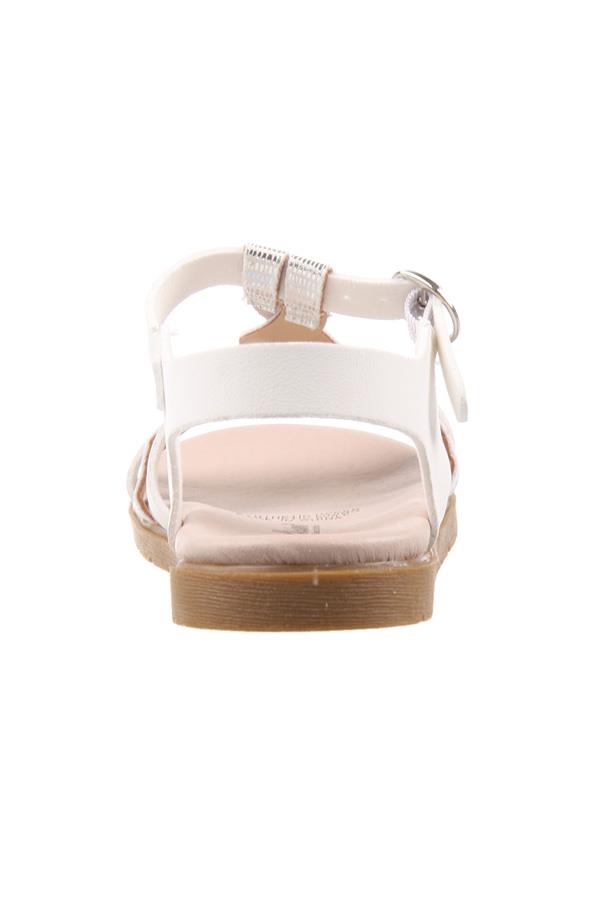 Bellissimo Zoey White Silver Sandal – Bayside Shoe Warehouse